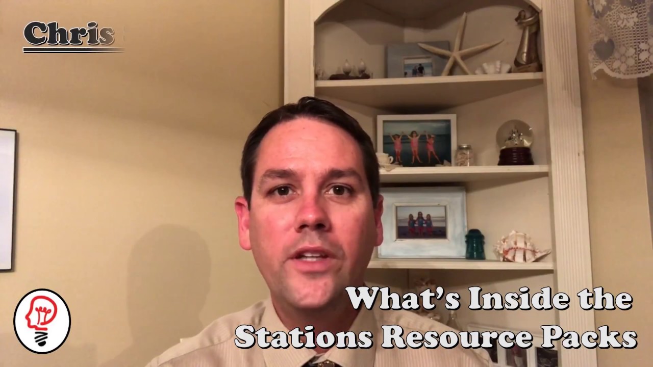 what's inside the learning stations resource packs
