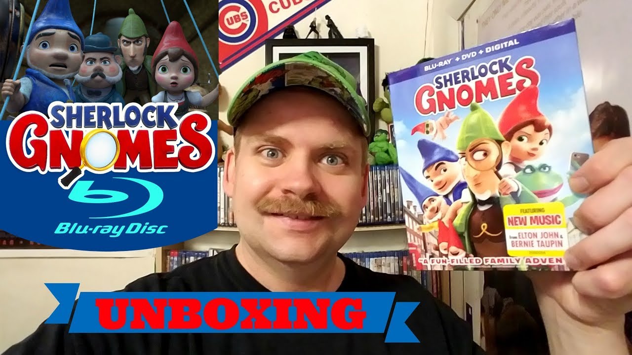 SHERLOCK GNOMES BLU RAY UNBOXING
