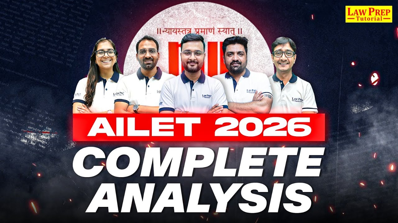 AILET 2026 Paper Solution (LIVE): Section-Wise Answer Key & Explanations