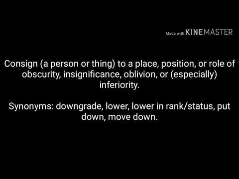 Relegate | Relegate Meaning