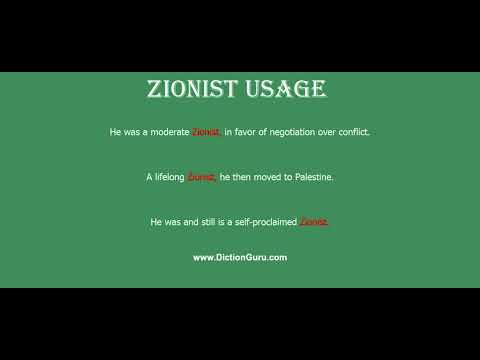 zionist: How to pronounce zionist with Phonetic and Examples