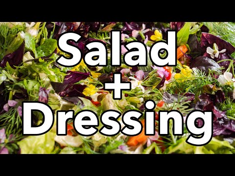 How to Make a Tasty Salad + Salad Dressing Every Time | Healthy Salad Recipe π₯