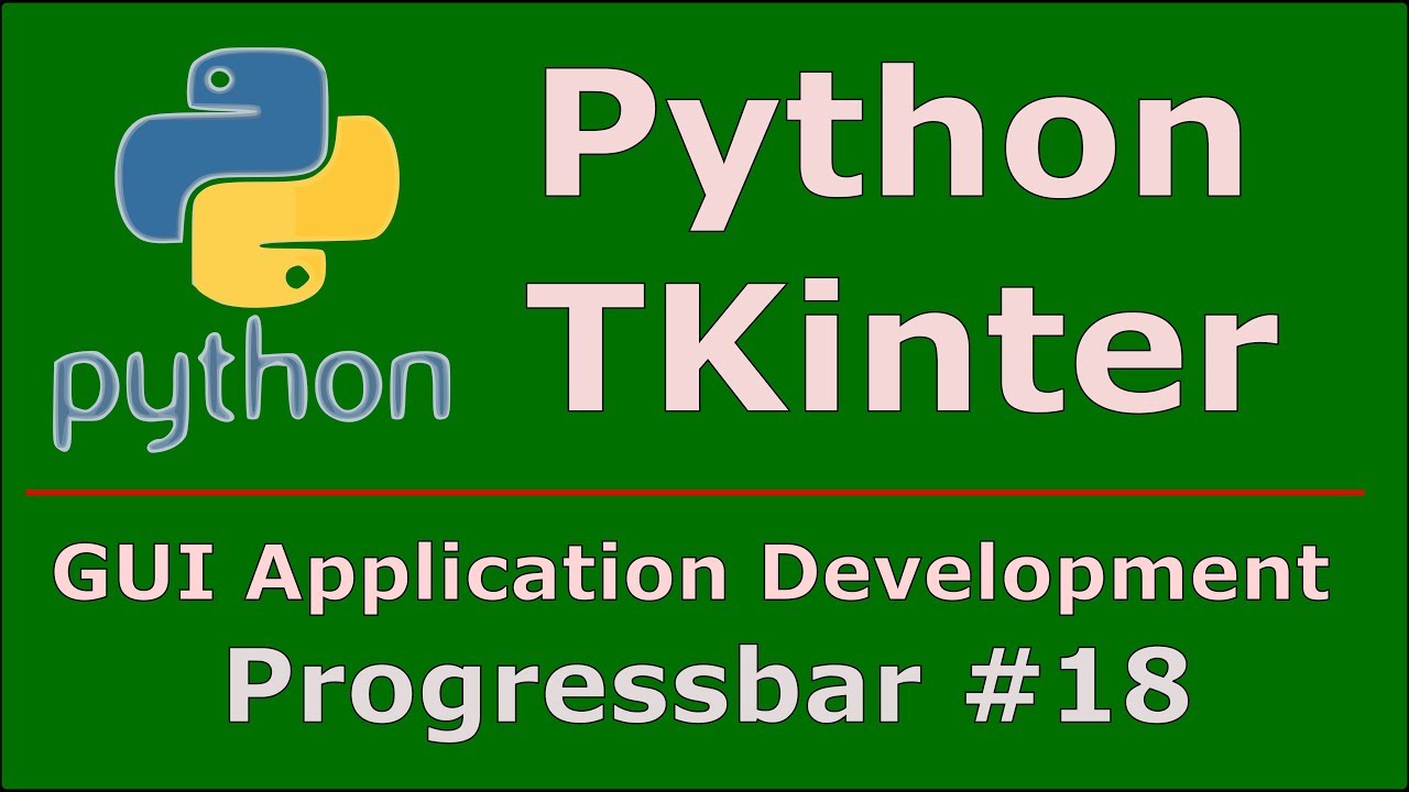 18 Python Tkinter Progress Bar