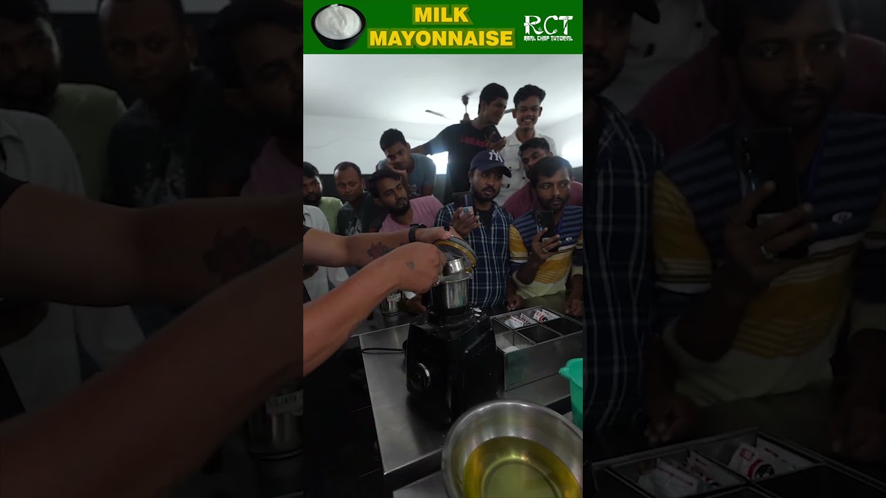 How To Make Milk Mayonnaise At Home. #milkmayonnaise #vegmayonnaise #streetfood #realcheftutorial