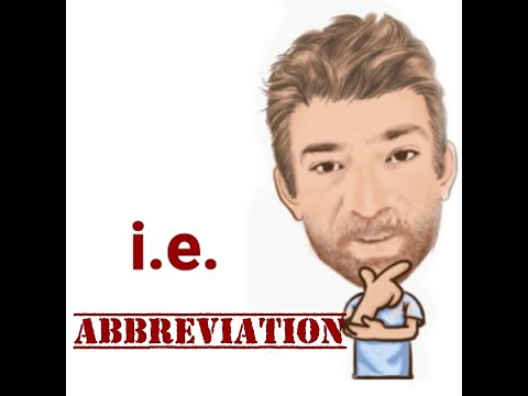 English Tutor Nick P Abbreviations (2) i.e. (Origin)