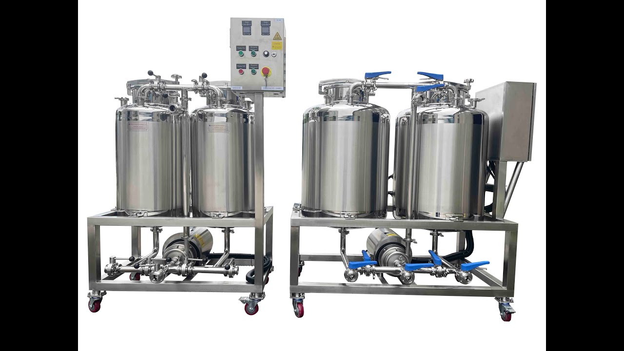 100L 200L CIP Cleaning Equipment With Cart For Your brewery