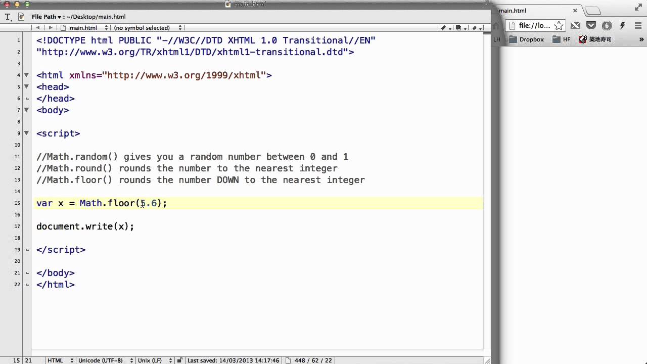 JavaScript - 40. Working with the Math object in JavaScript