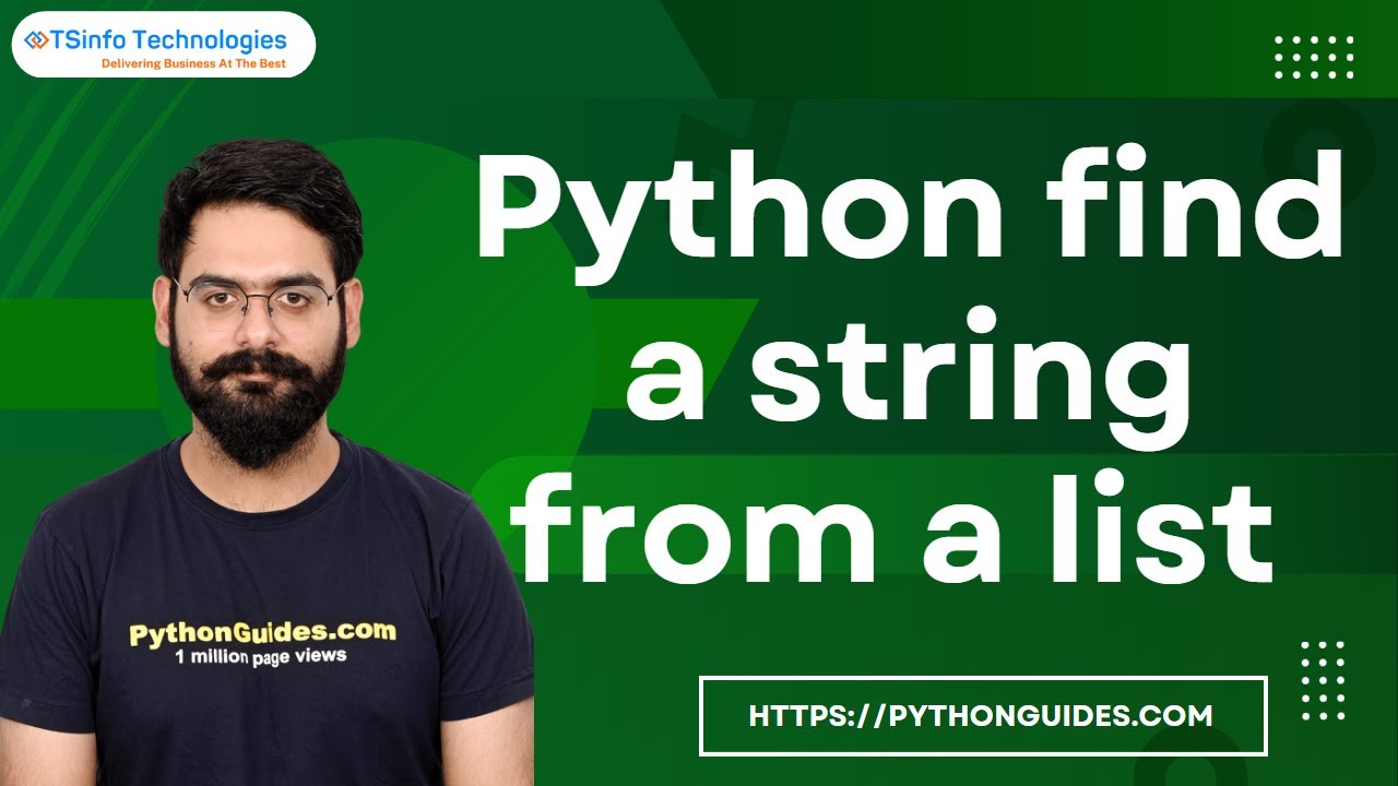How to find a string from a list in Python | Python find a string from a list