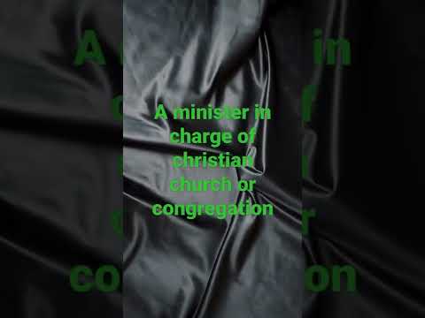 Pastor meaning | English vocabulary