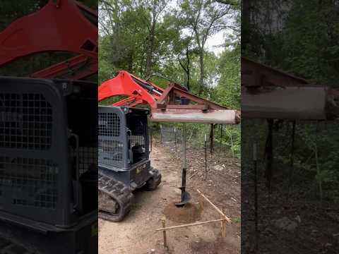 Redneck engineering. If it works… #farm #tractor #shorts #sawyer