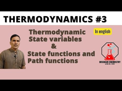 Thermodynamic#3/State variables/State functions/path functions/ Chemistry/Dissolve Chemistry