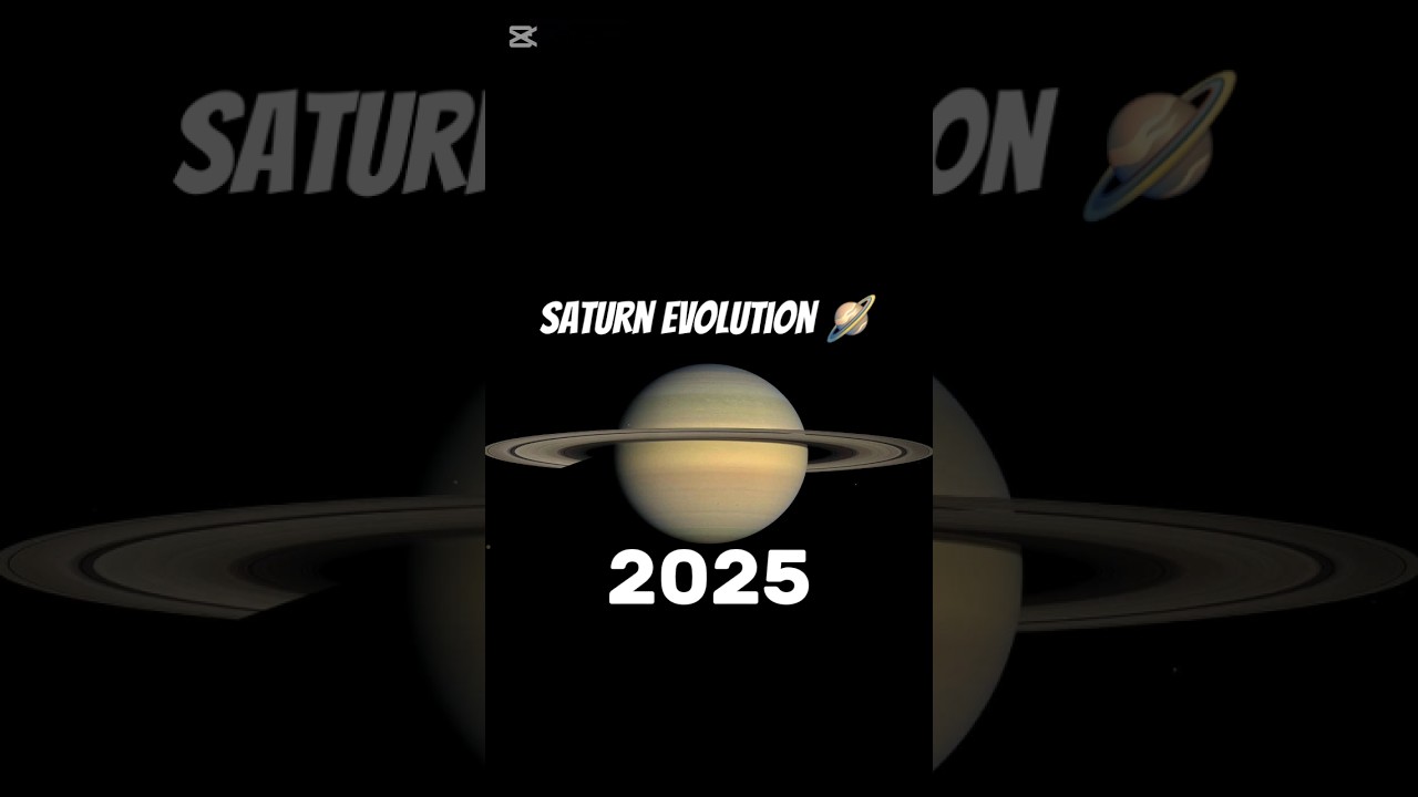 Saturn Evolution 🪐🤔.Picture Edition(1885-2025)#evolution #planets #saturn