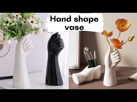 Hand Vase/Modern Home decor/Sculpture/art and craft/CreativeCat/clay craft/Home decor Vase
