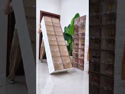 Foldable Shoe Cabinet, ANTBOX Shoe Storage Organizer, No-Installation Design, Simple and Efficient!
