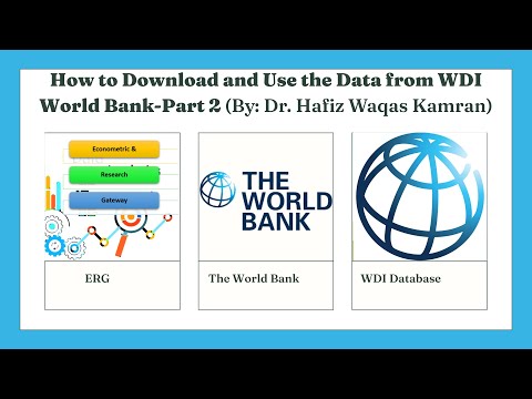 How to Download and Use the Data from WDI World Bank-Part 2