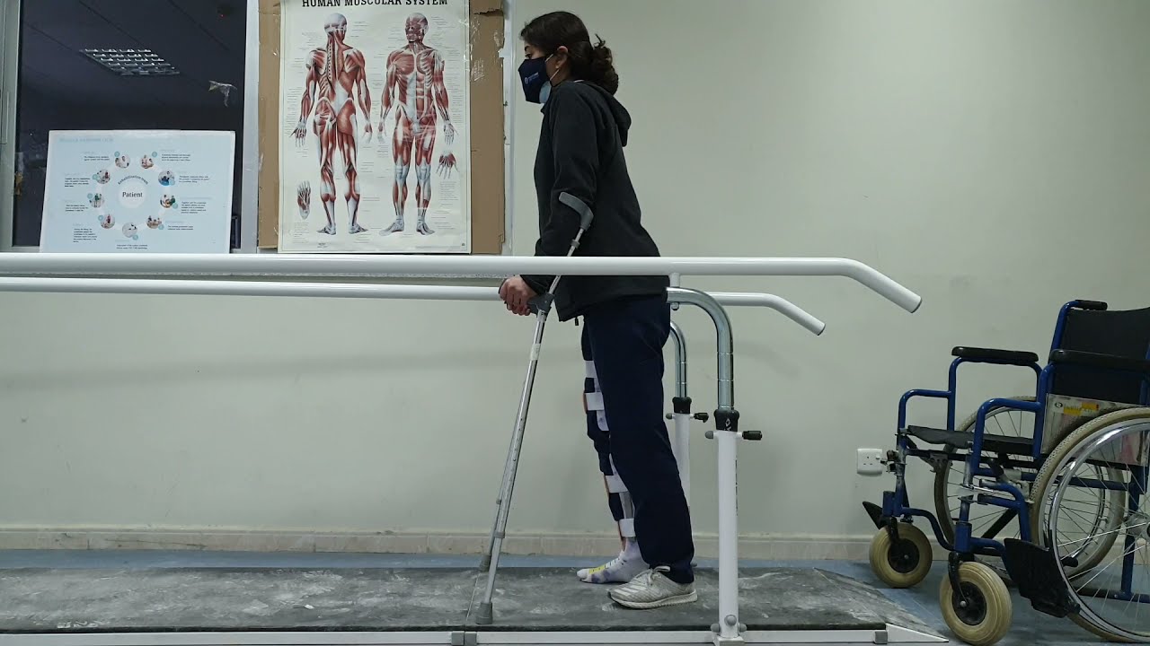 Gait Training with Crutches between Parallel Bars