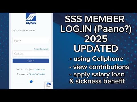 PAANO MAG LOG IN SA SSS ONLINE/SSS MEMBER LOG.IN/2025