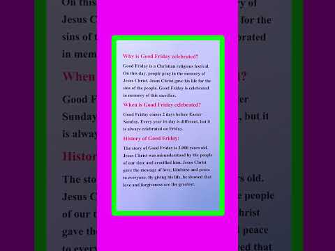 Why is Good Friday celebrated/Good Friday importance/What happened on Good Friday/Good Friday 2025