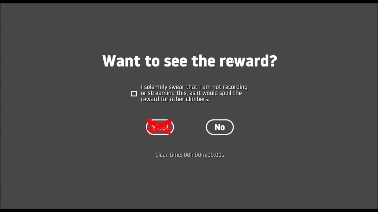 Getting Over it - Reward (SPOILER)