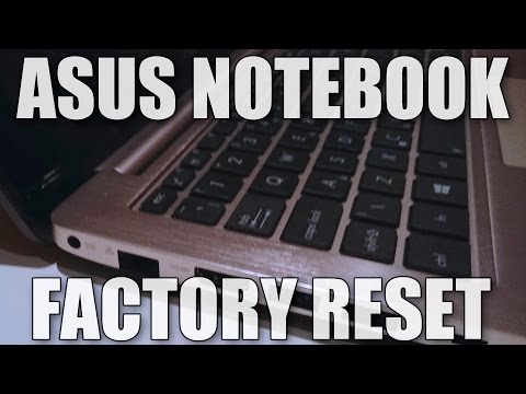 How to factory reset an Asus Windows 8 Notebook / Laptop (S200E)