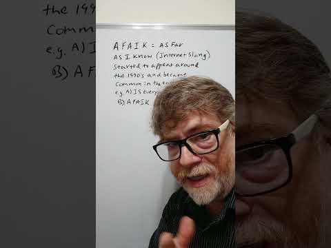 #commonabbreviations Do You Know What the Abbreviation AFAIK Stands for? English Tutor Nick P