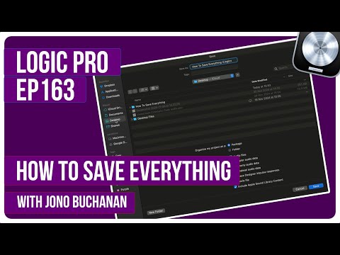 Logic Pro: How To Save Everything