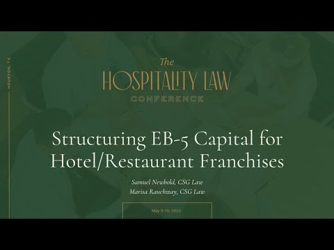 Structuring EB 5 Capital for Hotel Restaurant Franchises