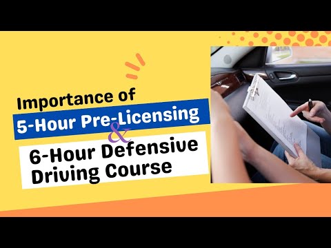 5-Hour Pre-Licensing and 6-Hour Defensive Driving Course Explained | Beginner Driving Lesson