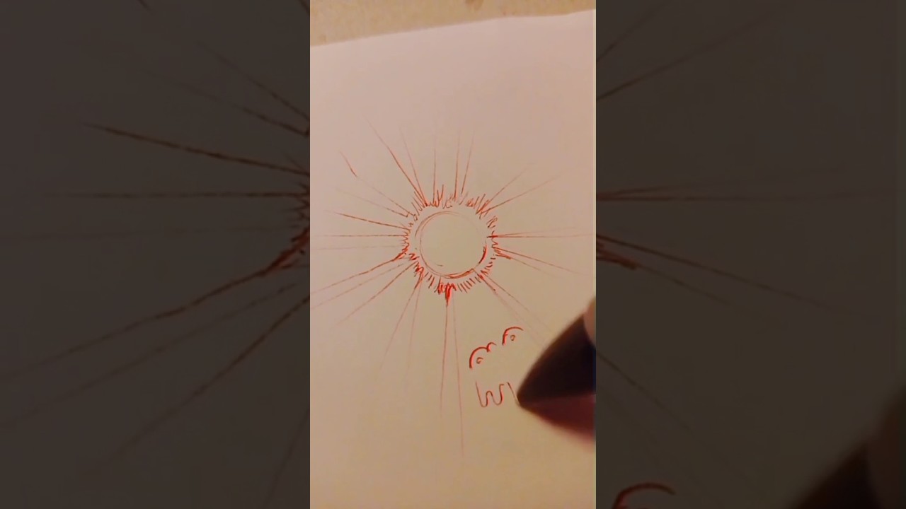 😎Cómo dibujar el sol como un PRO #dibujante #dibujazos #dibujosfaciles #dibujoscreativos #arte #fyp