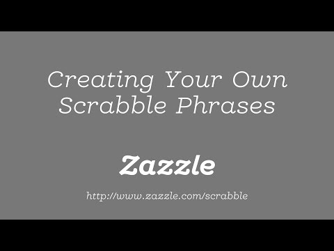 Creating Your Own Scrabble Phrases - Tutorial