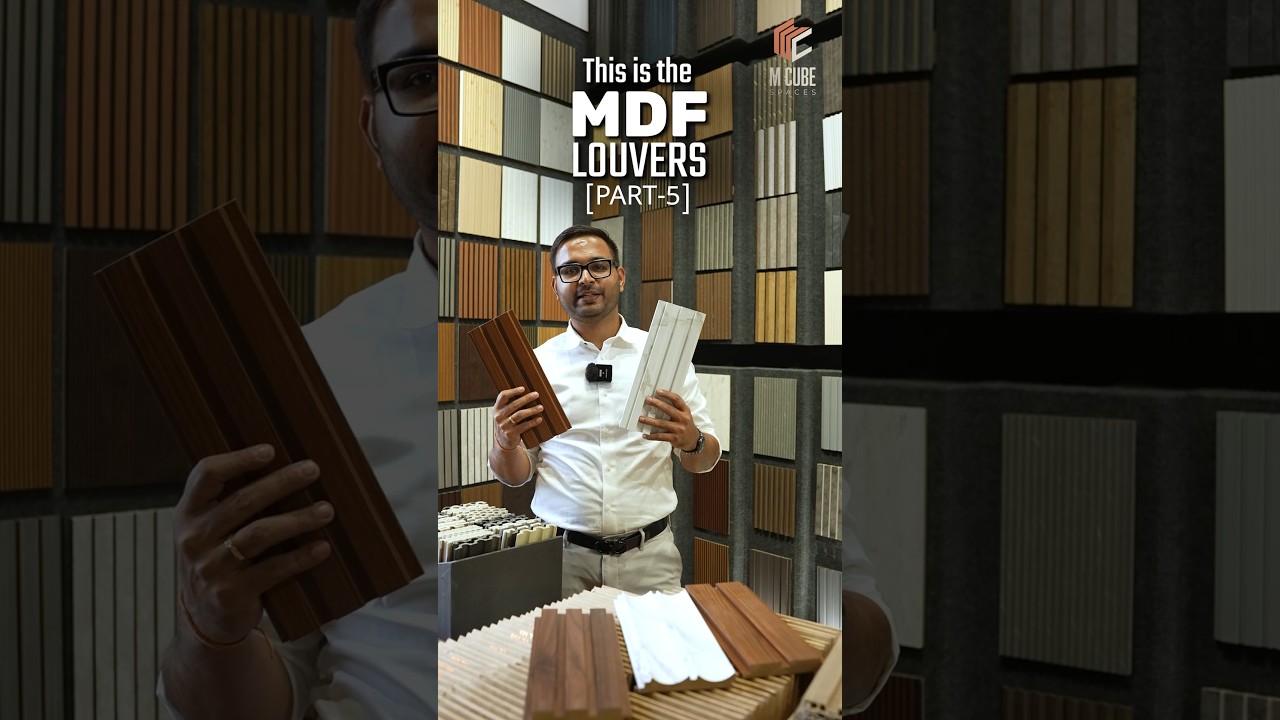Louvers options at M Cube Spaces Spaces part 5 - MDF Louvers #louvers #mdf #design