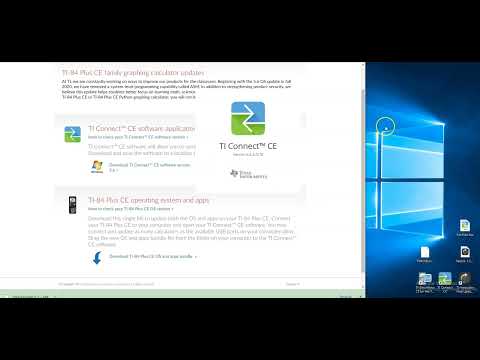 TI84+CE Update OS & Apps