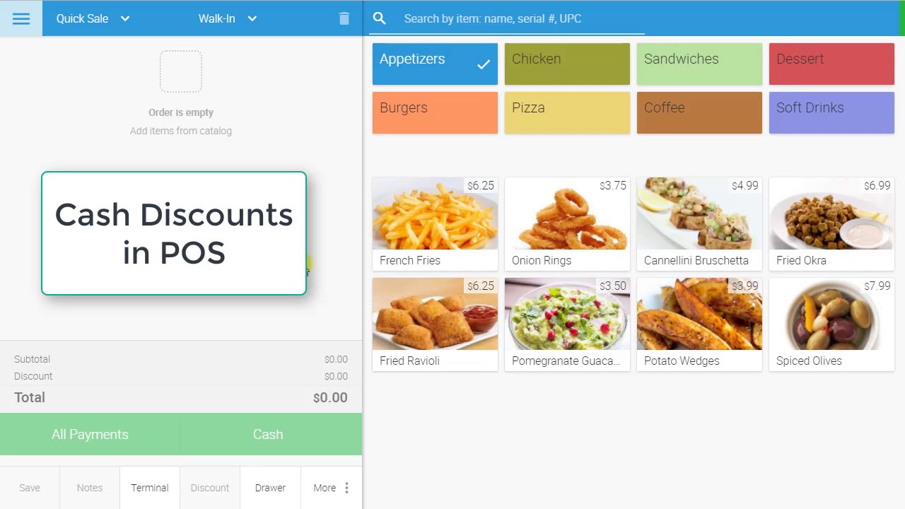 eHopper POS: Cash Discounts Set-Up