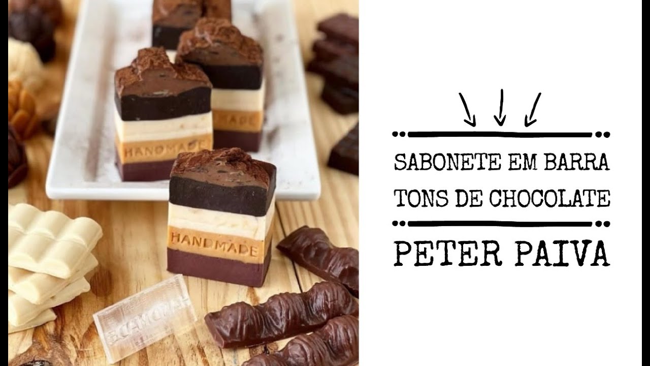Sabonete em barra tons de chocolate - Peter Paiva