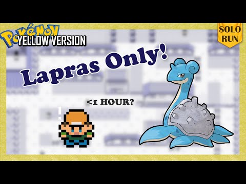Lapras Only! | Pokémon Yellow Solo Run