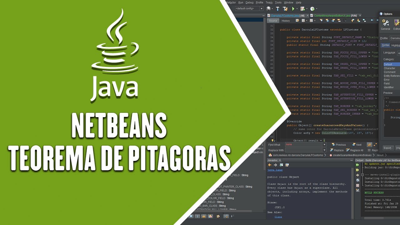 Java Netbeans - Teorema de Pitagoras