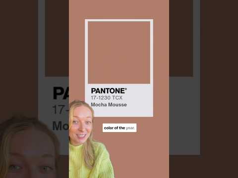 The Pantone 2025 Color of the Year is here! 🤎 #graphicdesigner #pantone #colorpalette #color