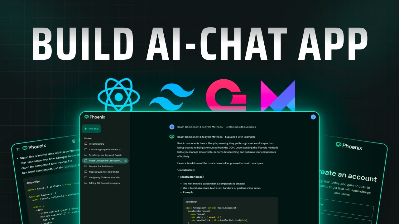 Build AI Chat App with ReactJS & TailwindCSS 💥 Tutorial