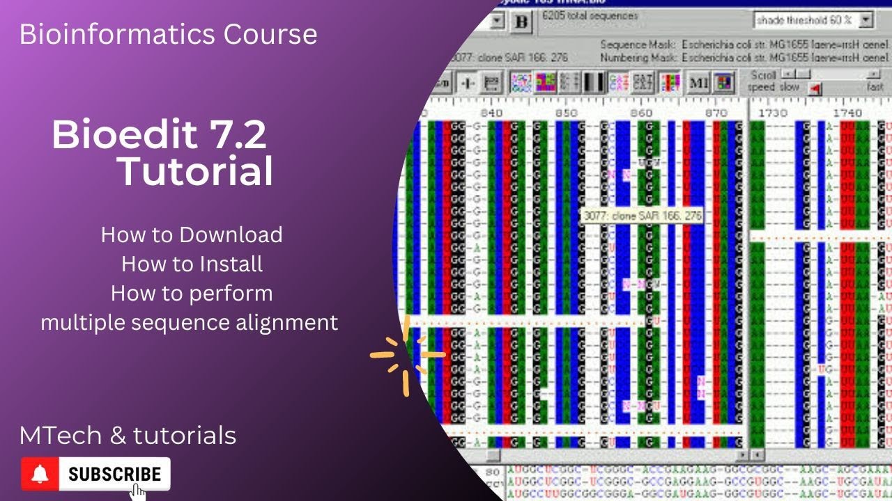 Bioedit tutorial for beginners | Multiple sequence alignment | Bioinformatics