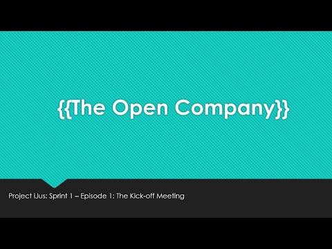 Project iJus - Sprint 1 - Episode 1 - The Kick-off Meeting