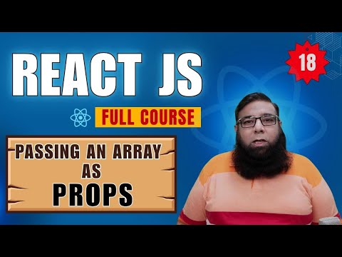 React JS Tutorial #18 | How to Pass an Array as Props in React | React Props Explained