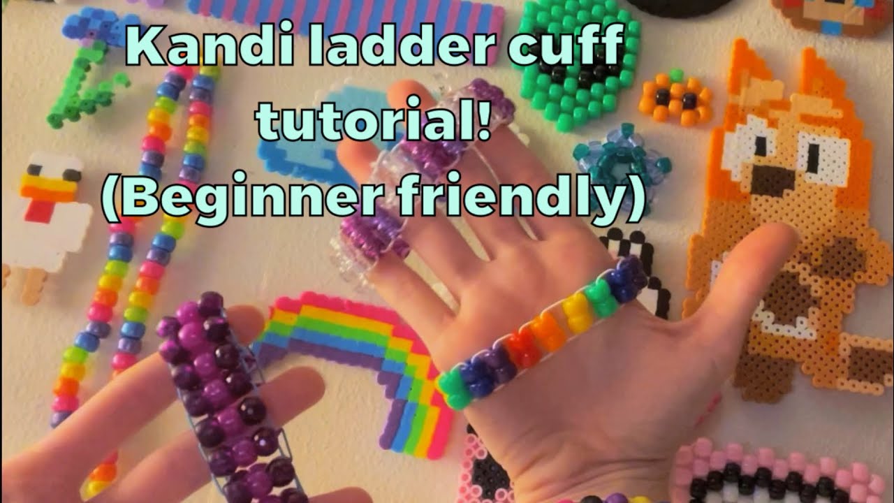 Kandi ladder cuff tutorial (BEGINNER FRIENDLY!)