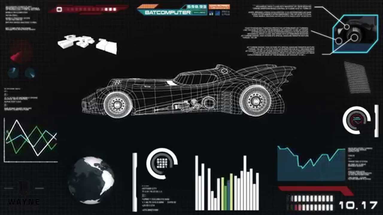 Batmobile Batcomputer Motion Graphic
