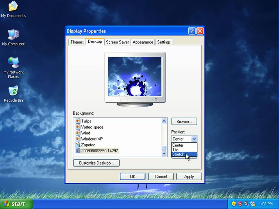 How to Change the Background Image (Beginner Tutorial, Windows XP)