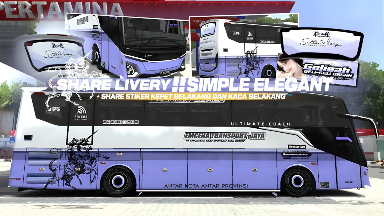 SHARE LIVERY‼️LIVERY JB5 CONCEPT SIMPLE ELEGANT PLUS SHARE STIKER KEPET DAN KACA BELAKANG🤩