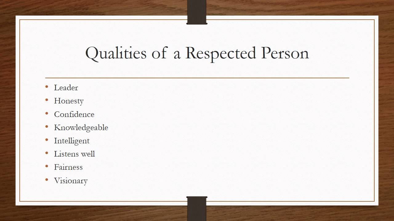 Respect powerpoint