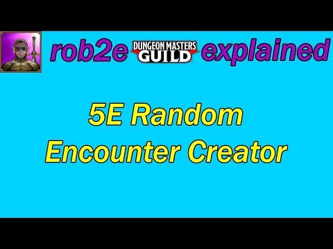 5E Random Encounter Creator
