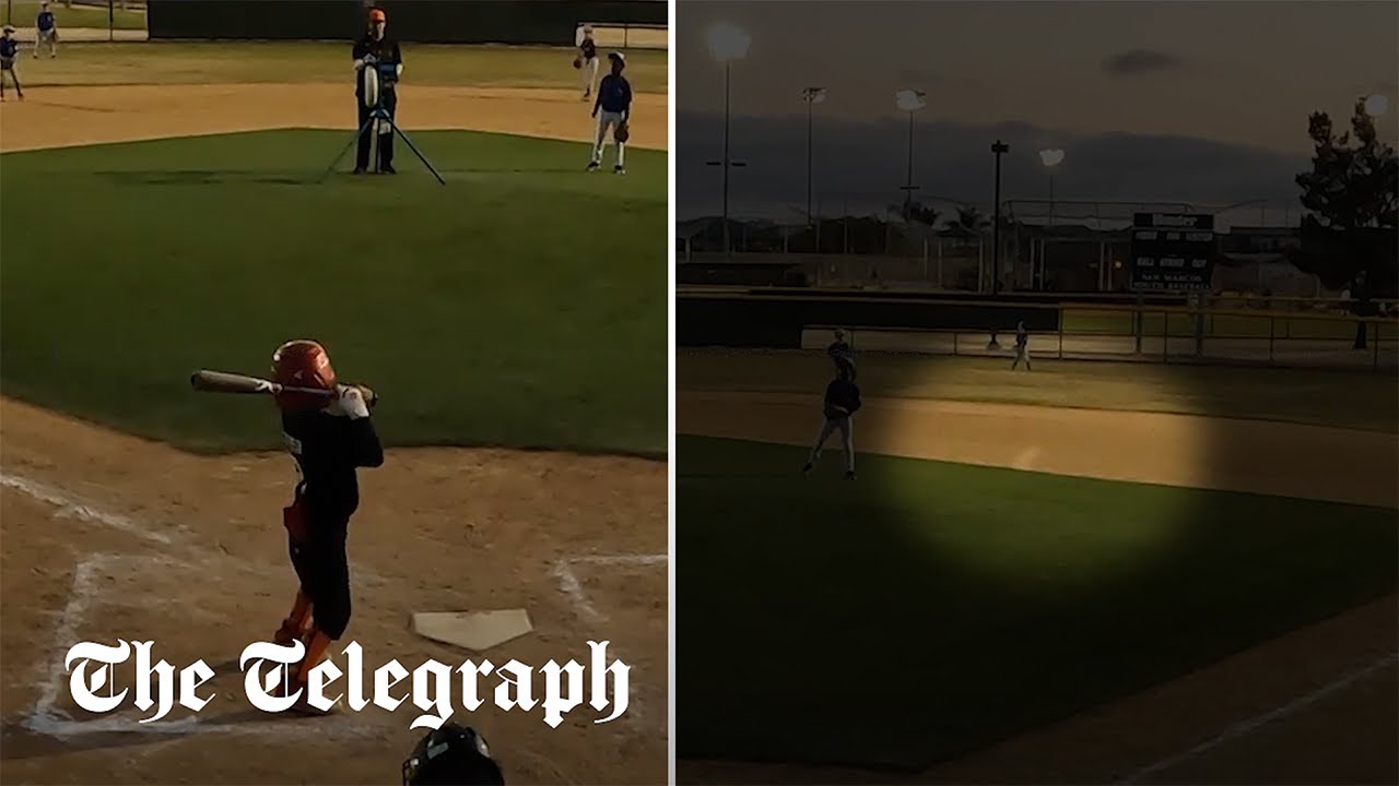 Watch: Stray bullet narrowly misses children playing baseball in California