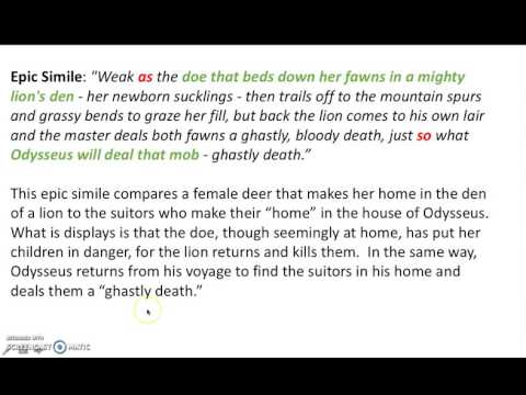 Epic Simile Essay Practice