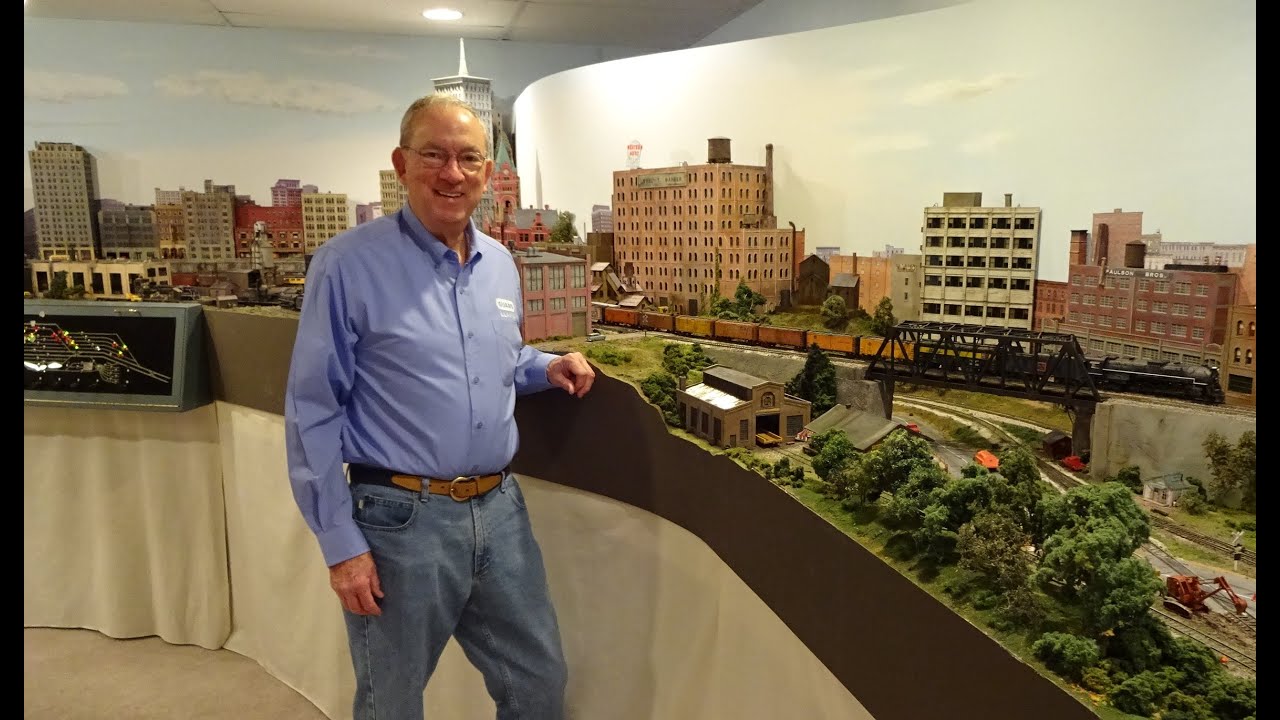 Large Private Model Railroad RR HO H.O. Scale Gauge Train Layout of Pete Walton's awesome trains